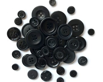 Licorice Buttons - Etsy