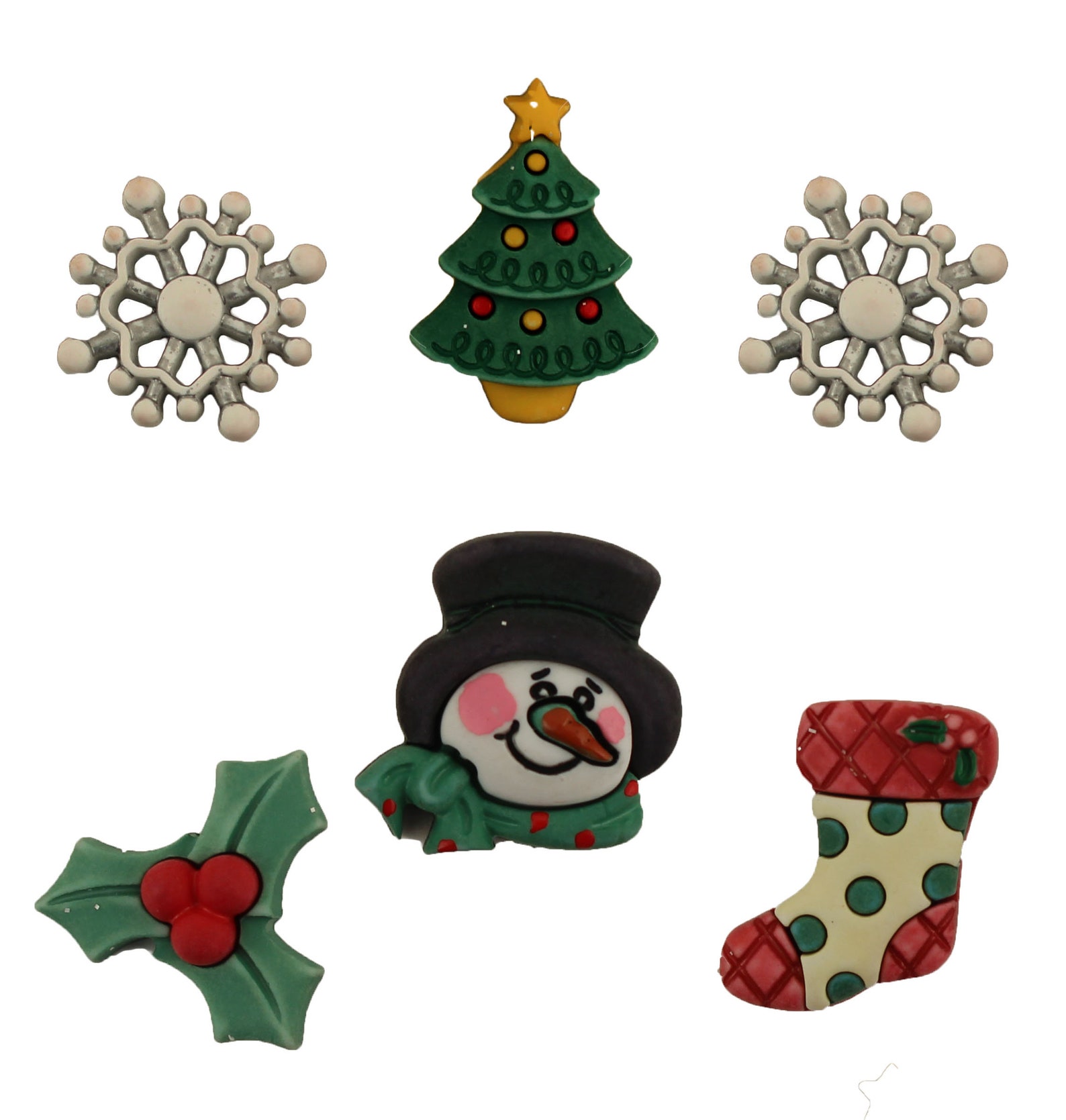 Buttons Galore christmas Fun Assortment of 3D - Etsy