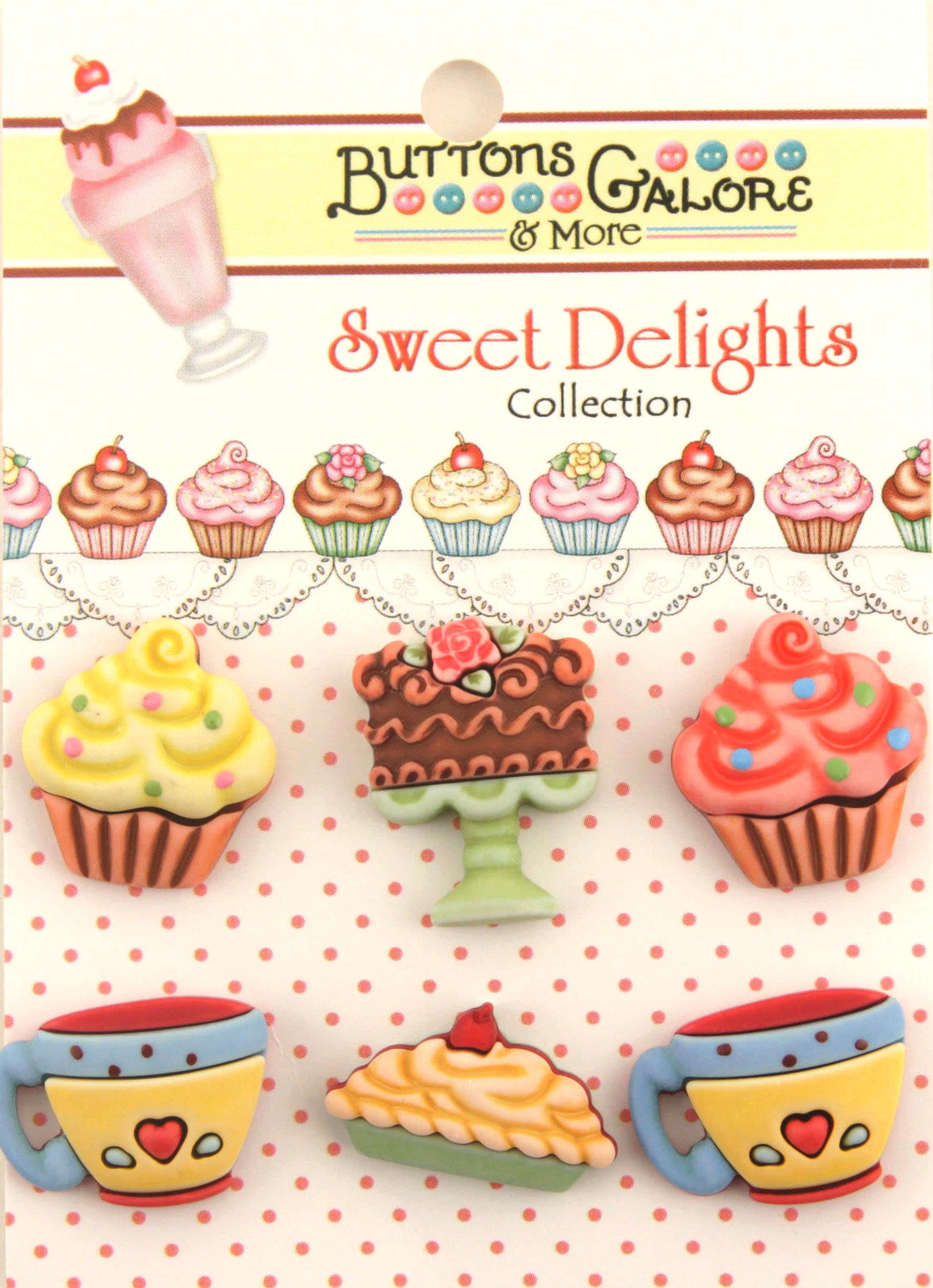 Buttons Galore "sweet Delights" Assortment of 3D, Hand Dyed and Hand ...