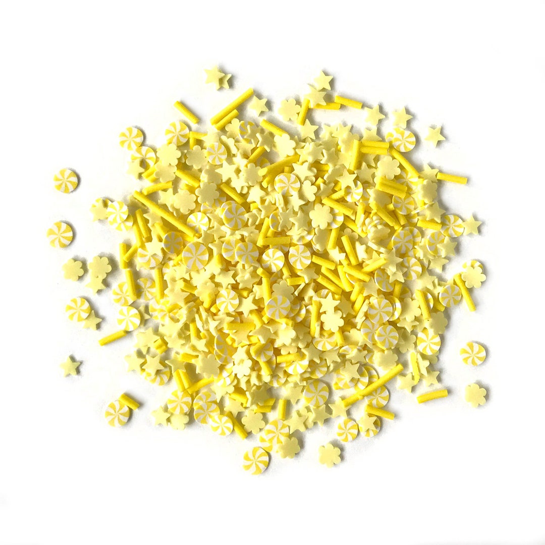 Buttons Galore Sprinklets - Canary Polymer Clay Pieces for Crafts - Etsy