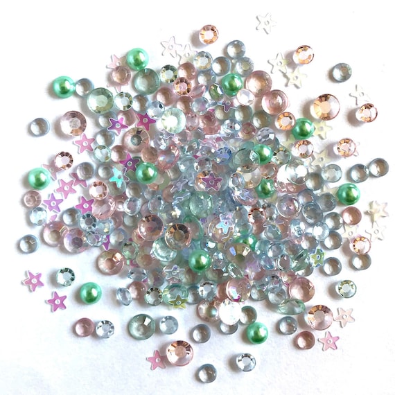 Buttons Galore Gemstones Sequins Seed Bead and Half Pearl - Etsy