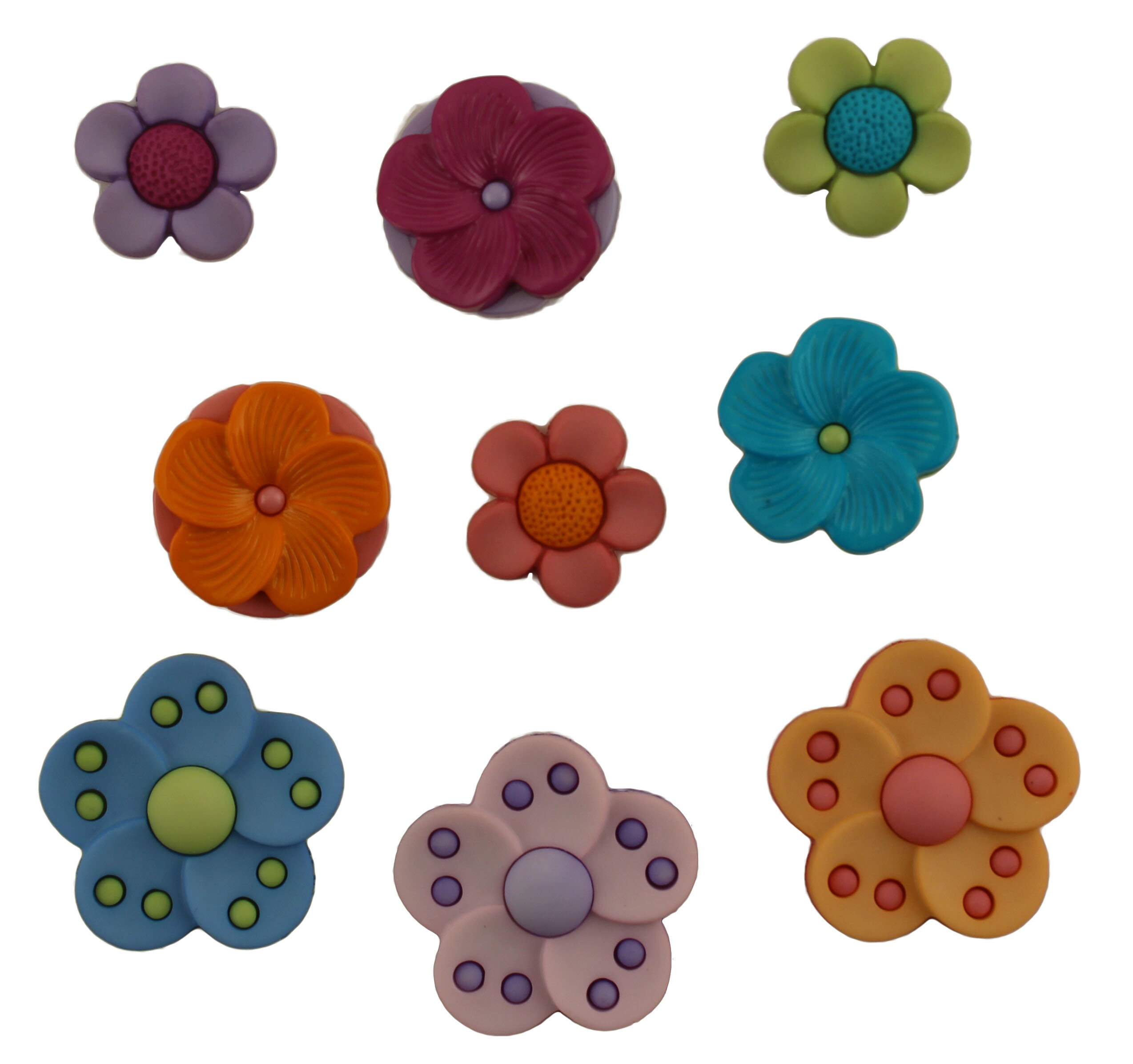 Buttons Galore 50 Assorted Flower Buttons for Sewing & Crafts | Etsy