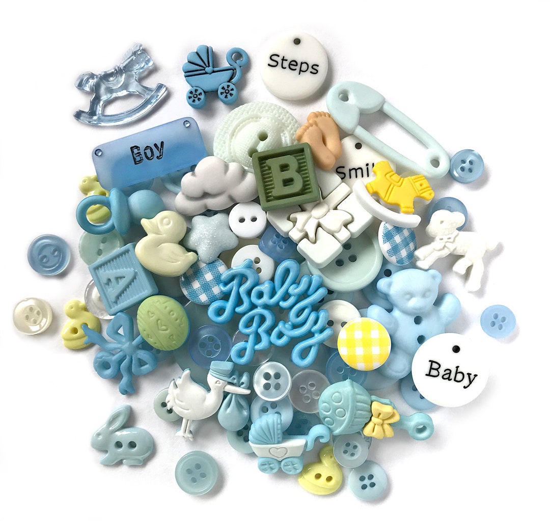 Buttons Galore 50 Baby Boy Buttons - Value Pack for Craft & Sewing - Etsy