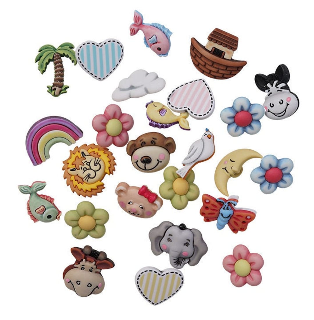 Childrens Button Assortment, 25 Pieces by Buttons Galore - Etsy