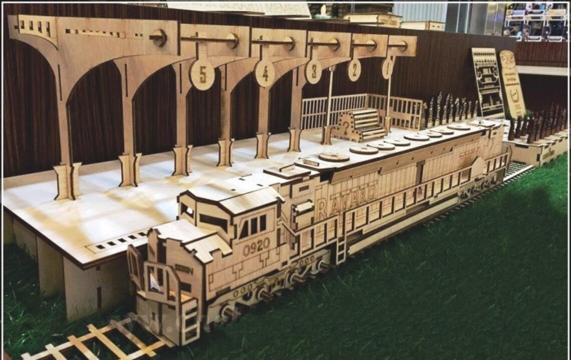 DXF Platform Train Plans For Laser Cnc Plotter Cut File Vector | Etsy