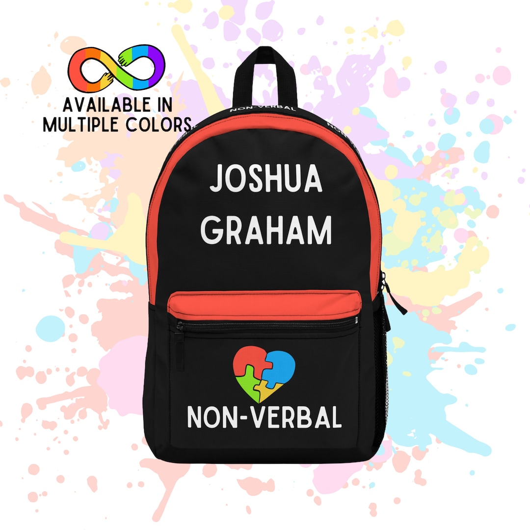 Autism - Personalize - Non Verbal Backpack - Back to School - Etsy