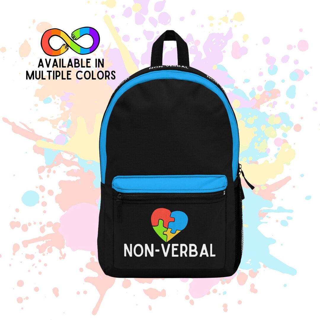 Autism Personalize Non Verbal Backpack Back to School - Etsy