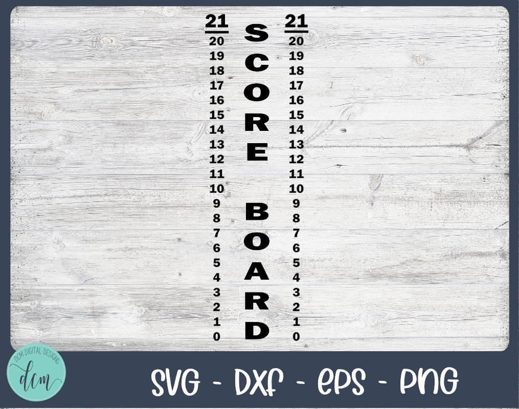 Cornhole Scoreboard SVG, Instant Download, Printable File, Yard Game ...