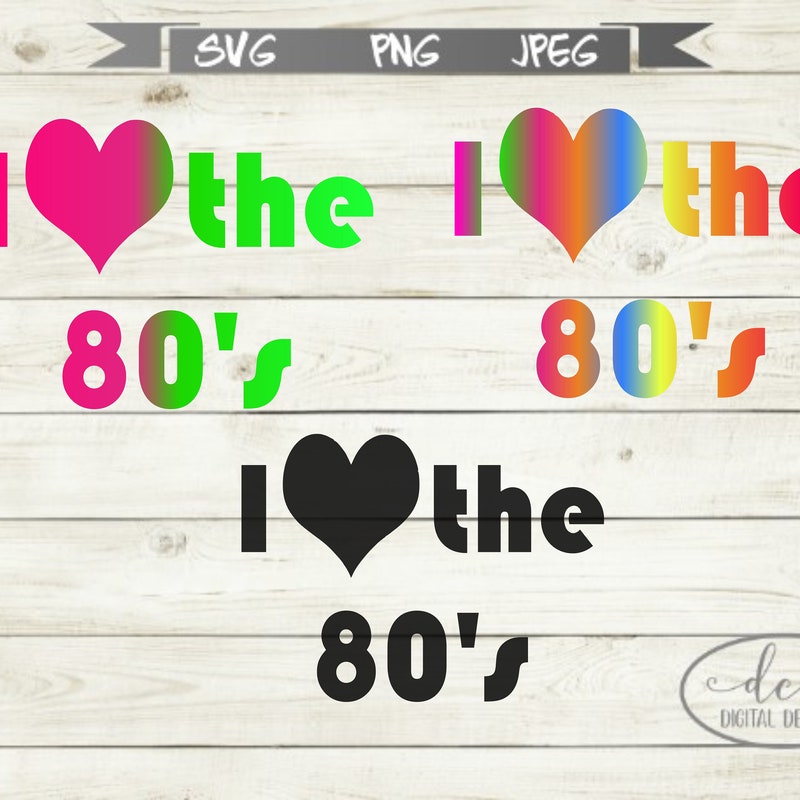 80s Svg File - Etsy