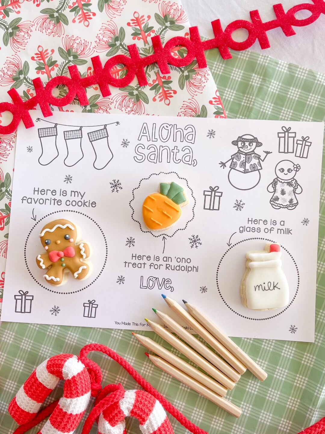 Cookies for Santa Printable // @youmadethisforme Collab // Local Kine ...