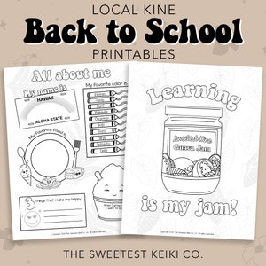 Local Kine Back to School Printables // Back to School Worksheets ...