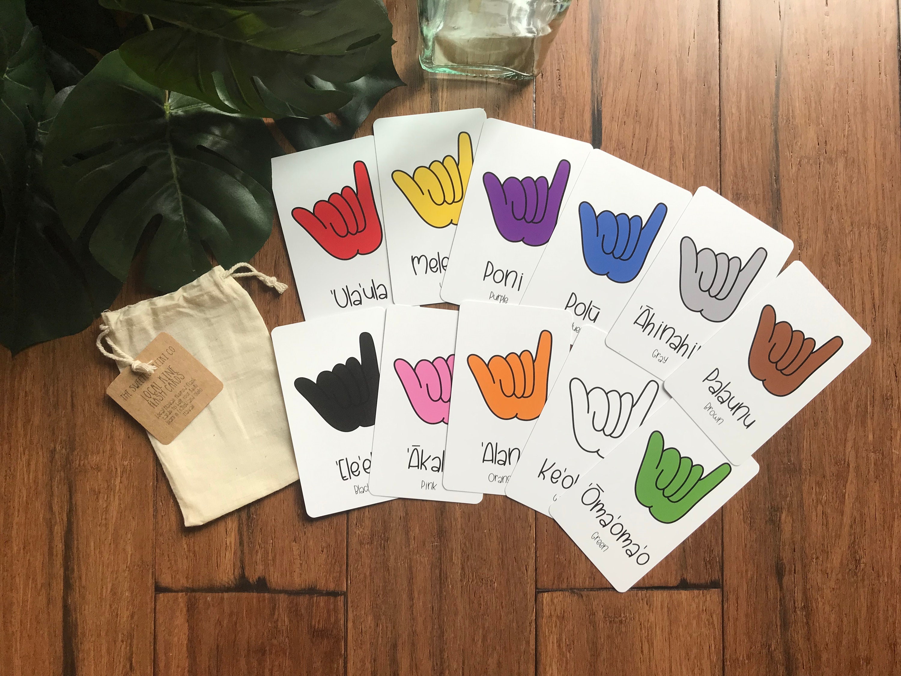 Local Kine Flash Cards // Hawaii Themed Flash Cards // Keiki - Etsy