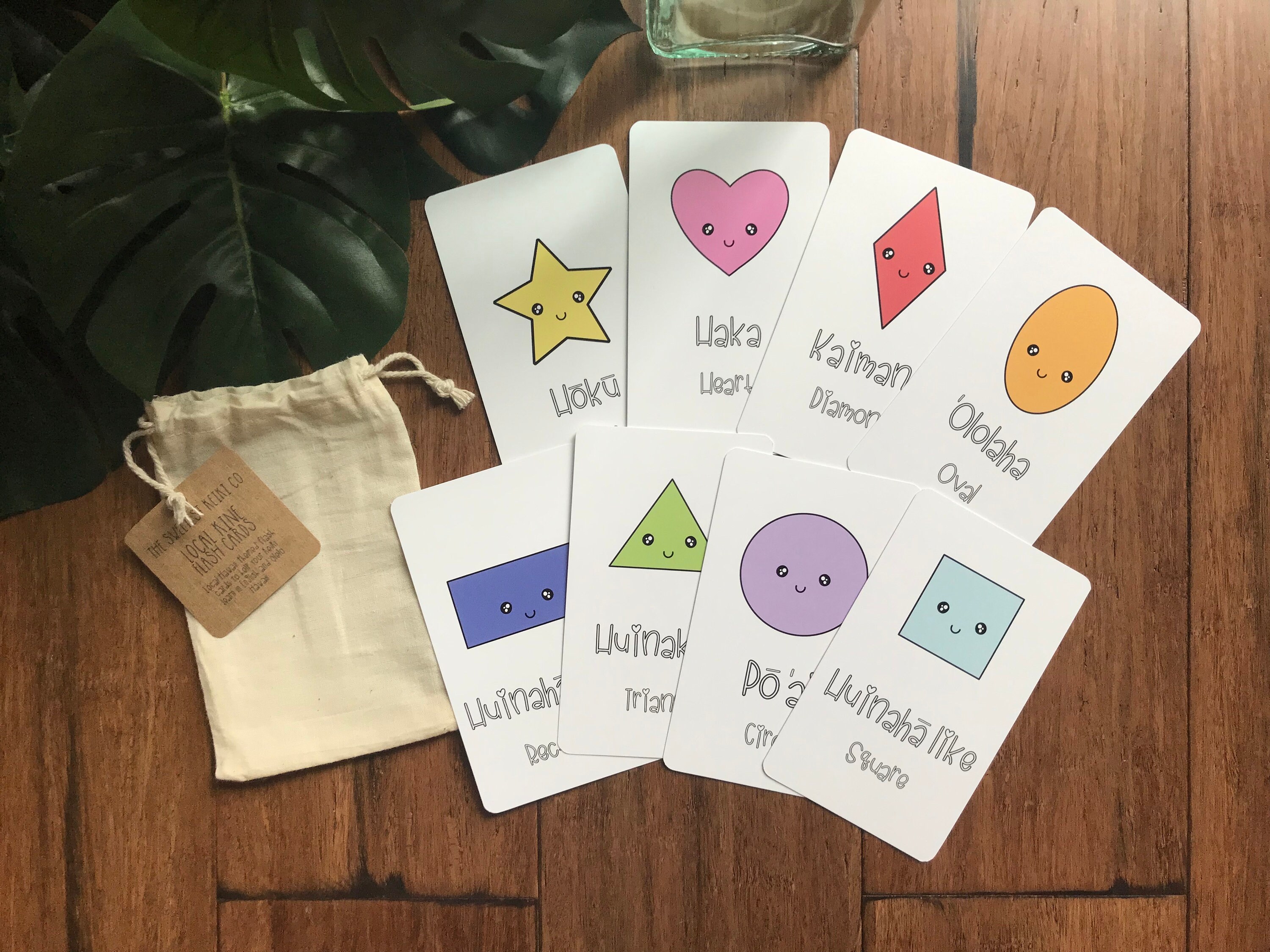 Local Kine Flash Cards // Hawaii Themed Flash Cards // Keiki - Etsy