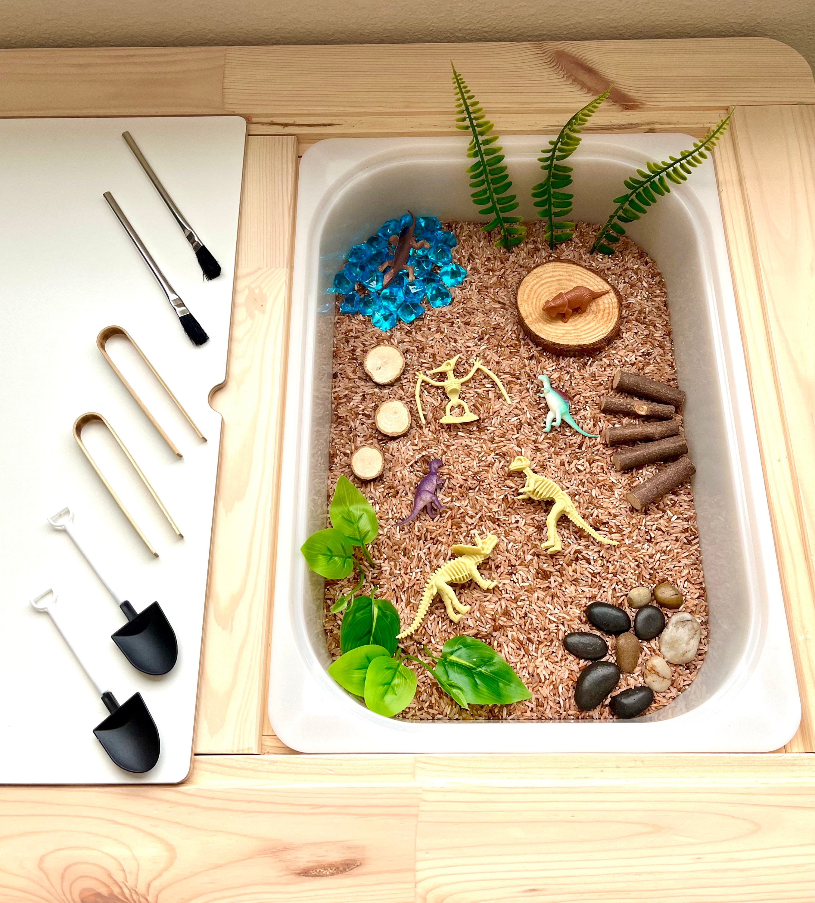 Dinosaur Excavation Pour & Play Sensory Kit Flisat Activity Kit Sensory ...