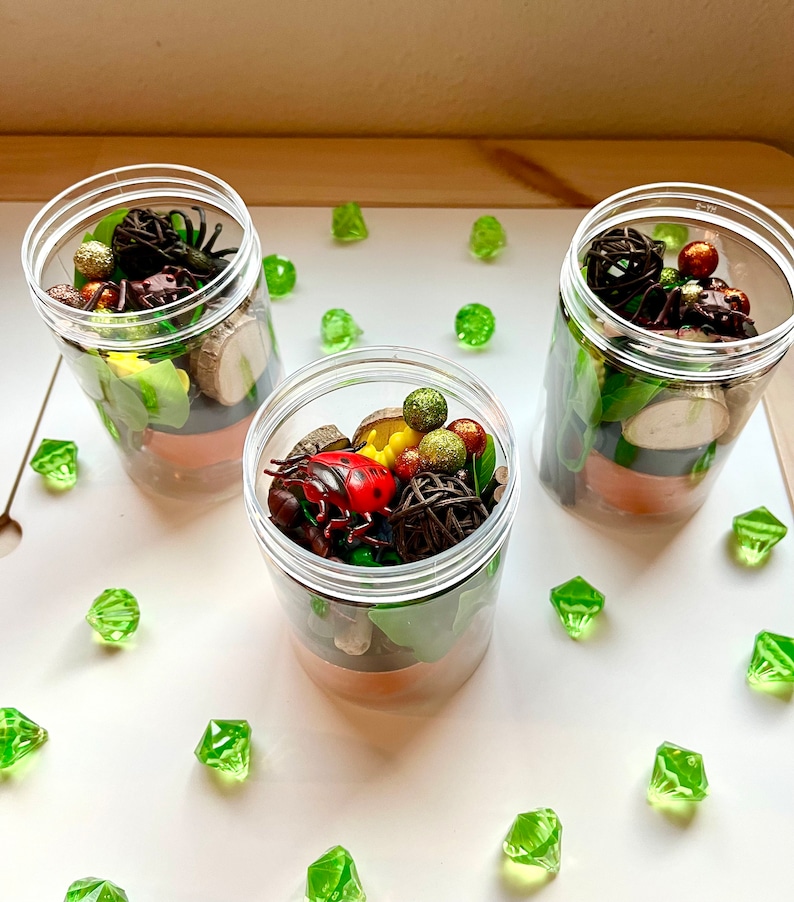 Bug Sensory Jar Play Dough Sensory Kit Nature Sensory Activity Toddler ...