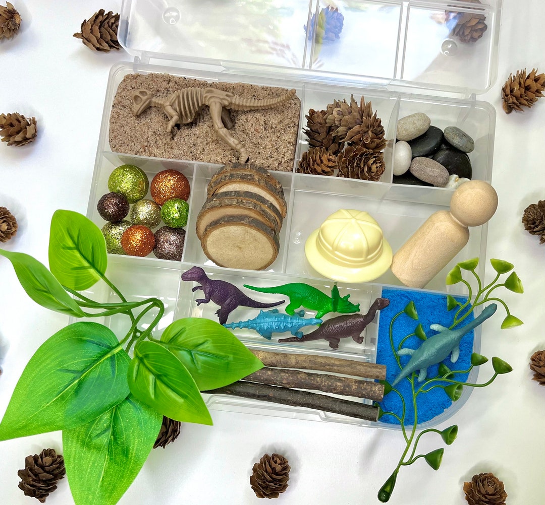 Dinosaur Sensory Kit | Sensory Sand Kit | Prehistoric | Busy Box - Etsy