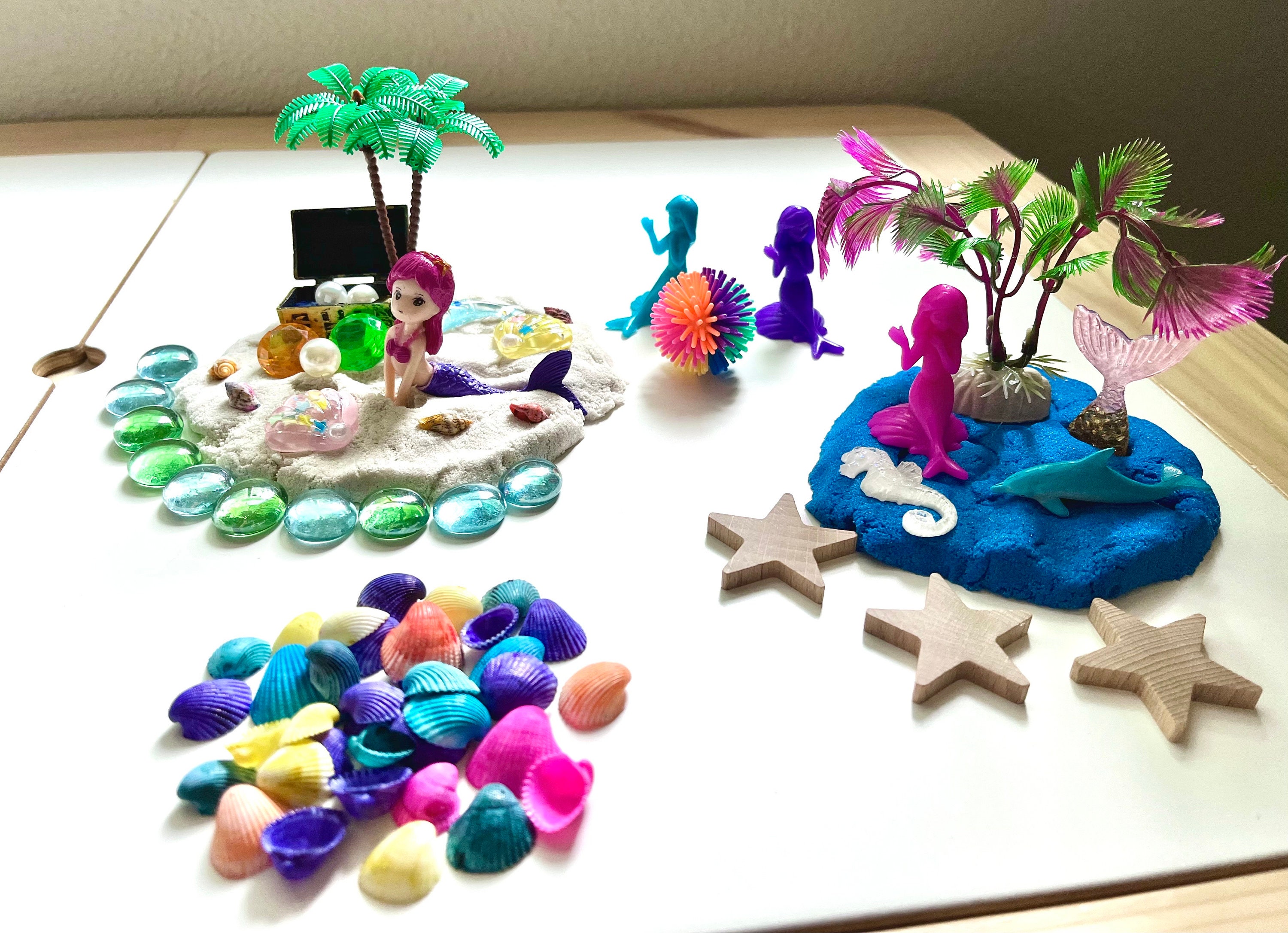 Mermaid Sensory Kit Sensory Sand Activity Little Mermaid - Etsy