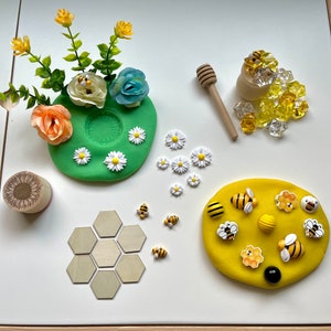 Honey Bee Sensory Kit | Play Dough Sensory Bin | Pollinator | Toddler ...