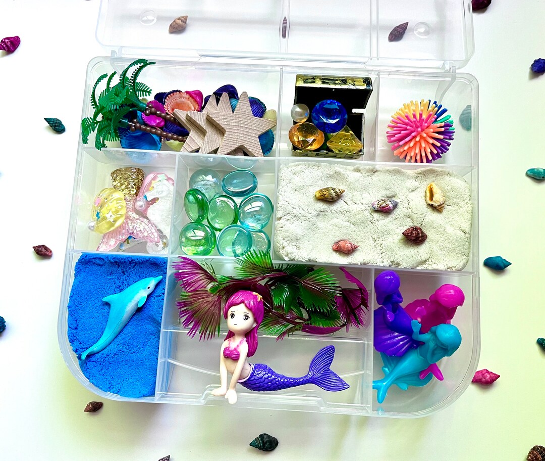 Mermaid Sensory Kit | Sensory Sand Activity | Little Mermaid | Sea ...