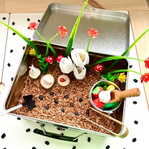 Garden Sensory Bin | Sensory Rice Kit | Vegetable Harvest | Flower ...