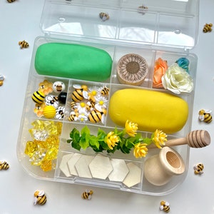 Honey Bee Sensory Kit | Play Dough Sensory Bin | Pollinator | Toddler ...