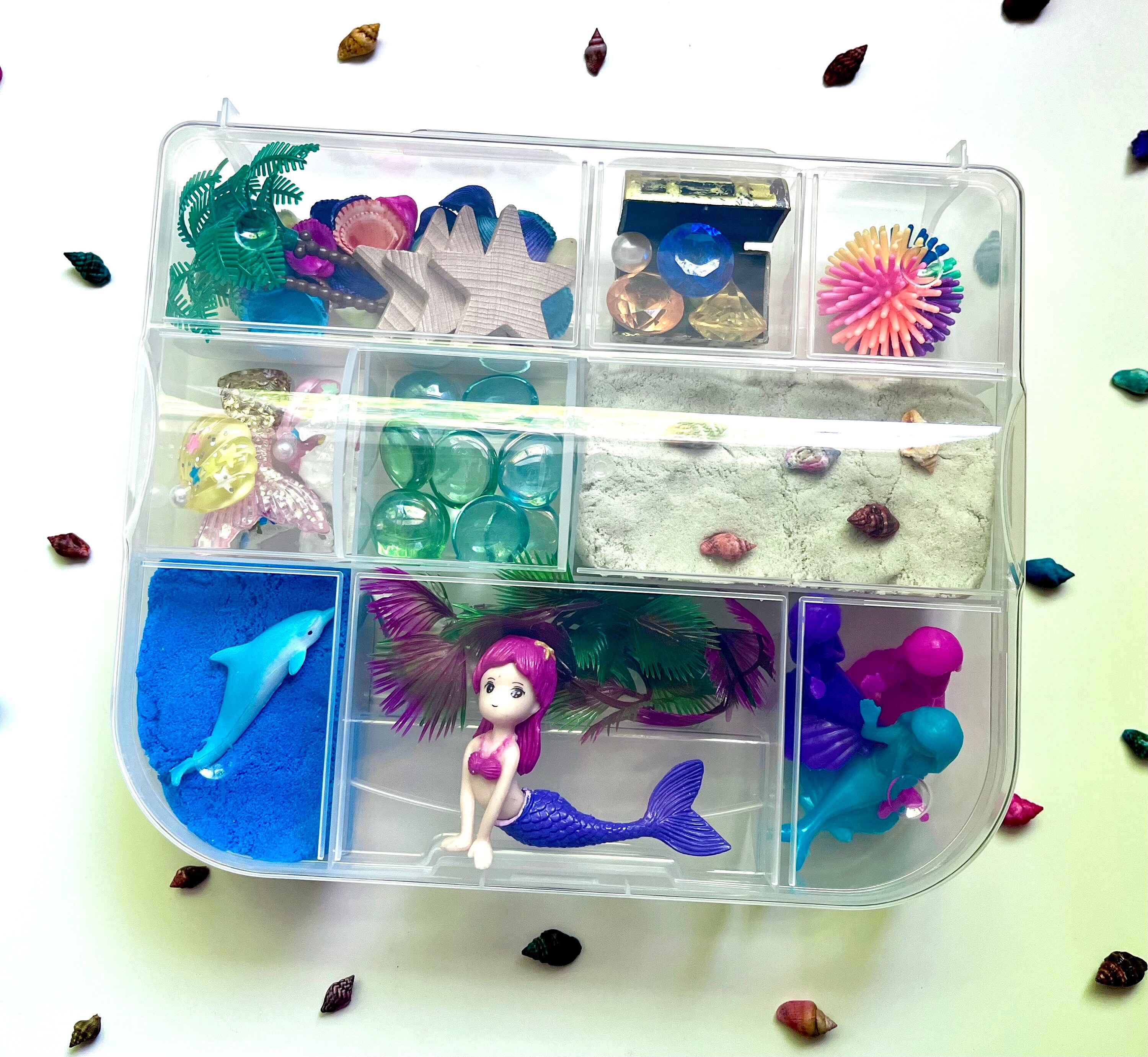 Mermaid Sensory Kit Sensory Sand Activity Little Mermaid - Etsy