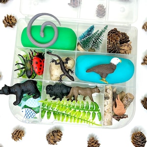 Wildlife Sensory Kit | Play Dough Sensory Bin | Nature Activity ...