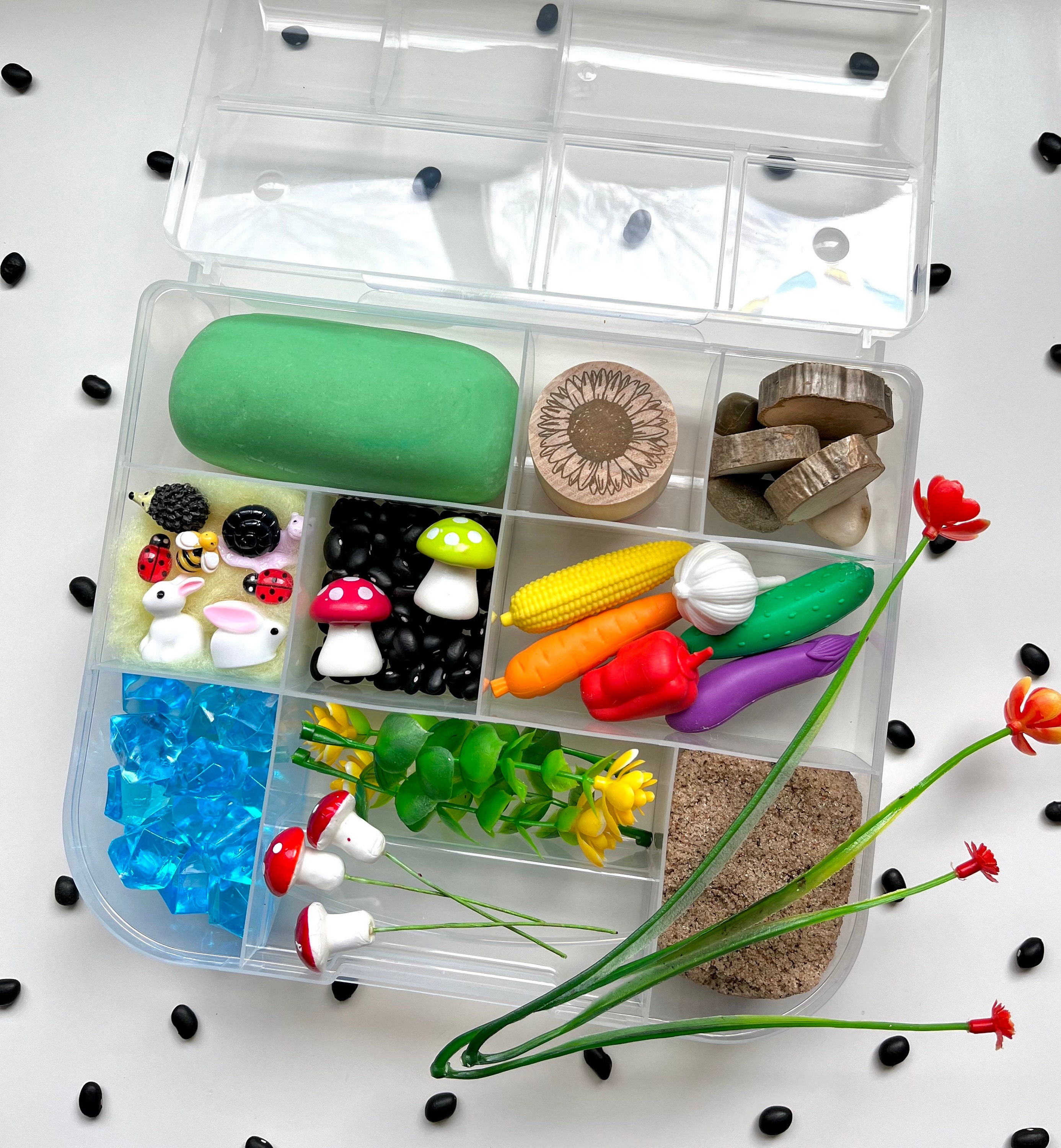 Garden Sensory Kit | Sensory Dough | Vegetable Harvest | Flower ...