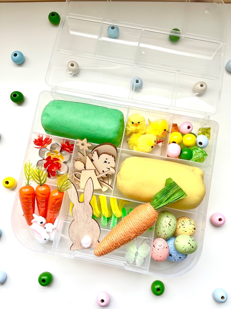 Easter Sensory Kit | Play Dough Sensory Bin | Spring | Toddler Gift ...