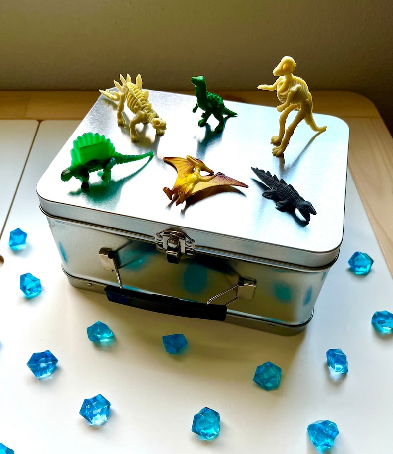 Large Dinosaur Excavation Sensory Bin Sensory Sand Kit Dino Dig Toddler ...