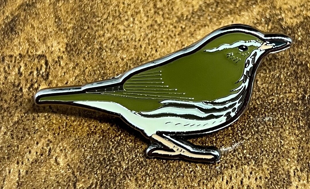 Northern Waterthrush - UK Birding Pins - Enamel Pin Badge - Unnumbered ...