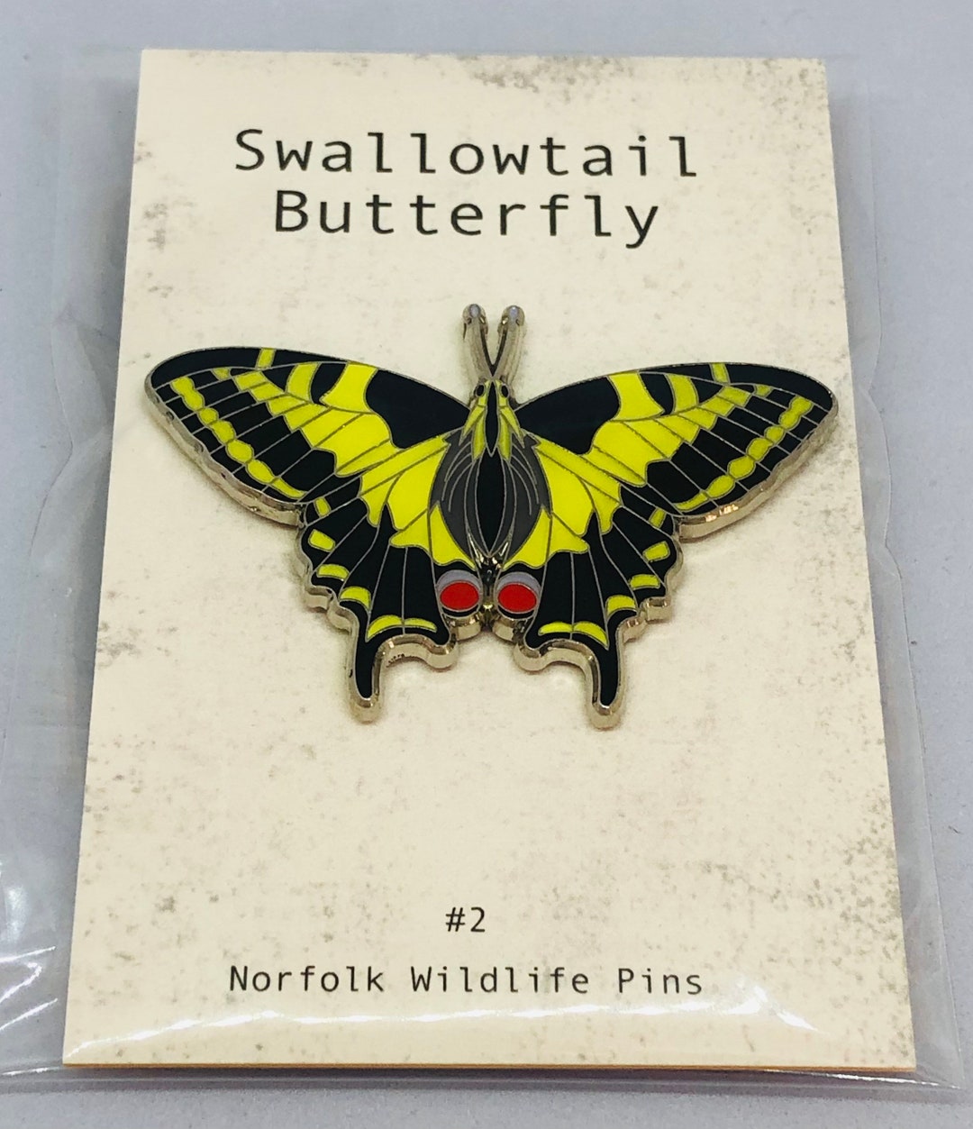 Swallowtail Butterfly Enamel Pin Badge - Norfolk Wildlife - Etsy