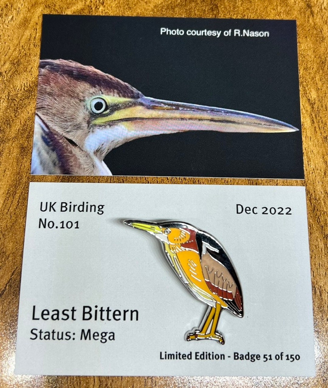 Least Bittern - No.101 - UK Birding - Enamel Pin Badge - Etsy