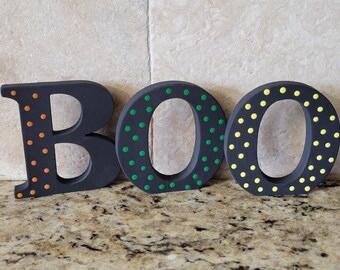 Boo Wooden Letters | Etsy