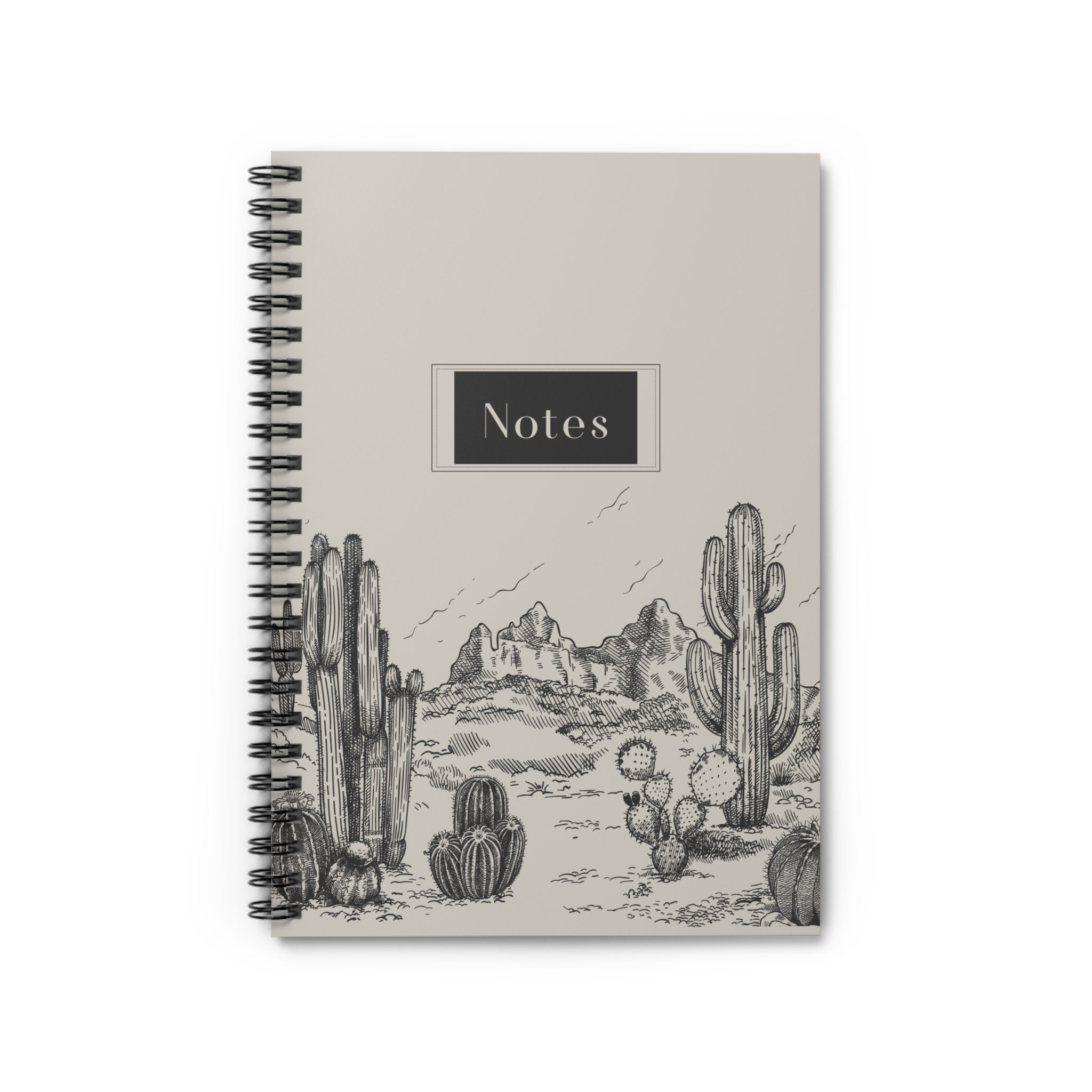 Western Desert Cactus Spiral Notebook - Ruled Line - Etsy