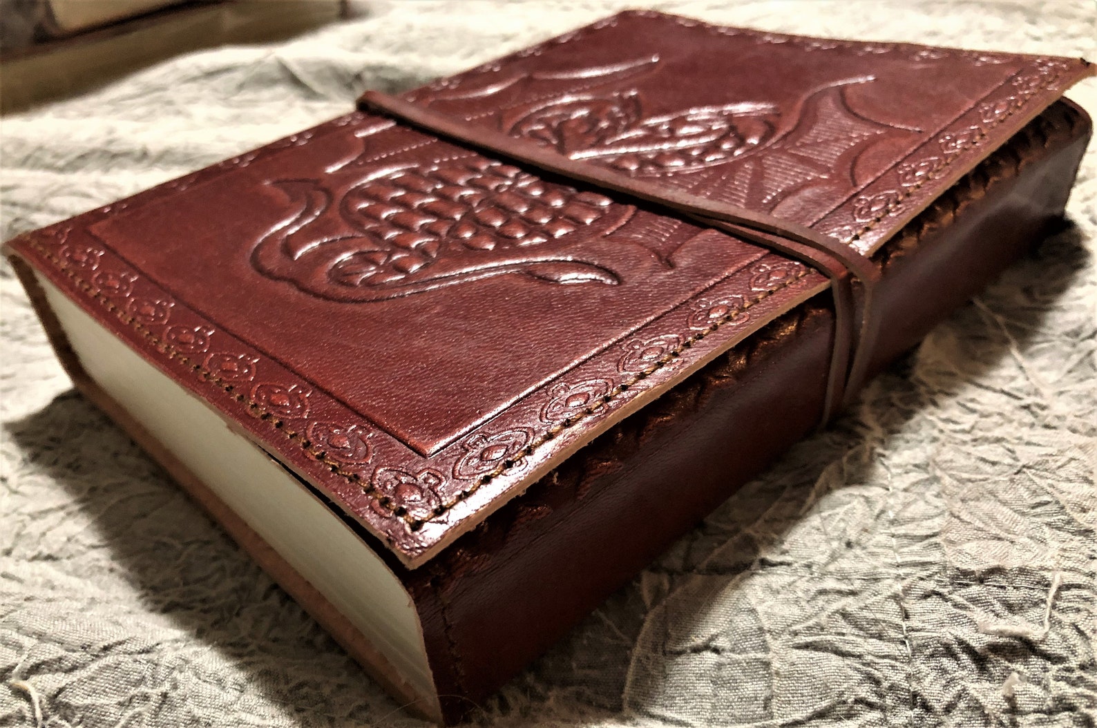 Leather Notebook Spell Book diary: Winged Dragons - Etsy UK