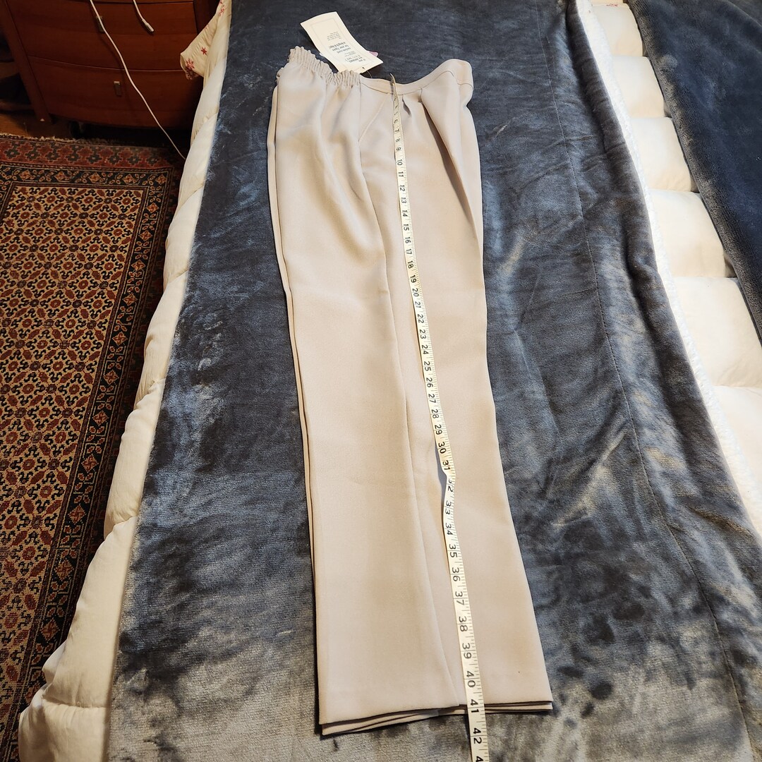 New Vintage Polyester Size 16 Beige Pants With Tags - Etsy