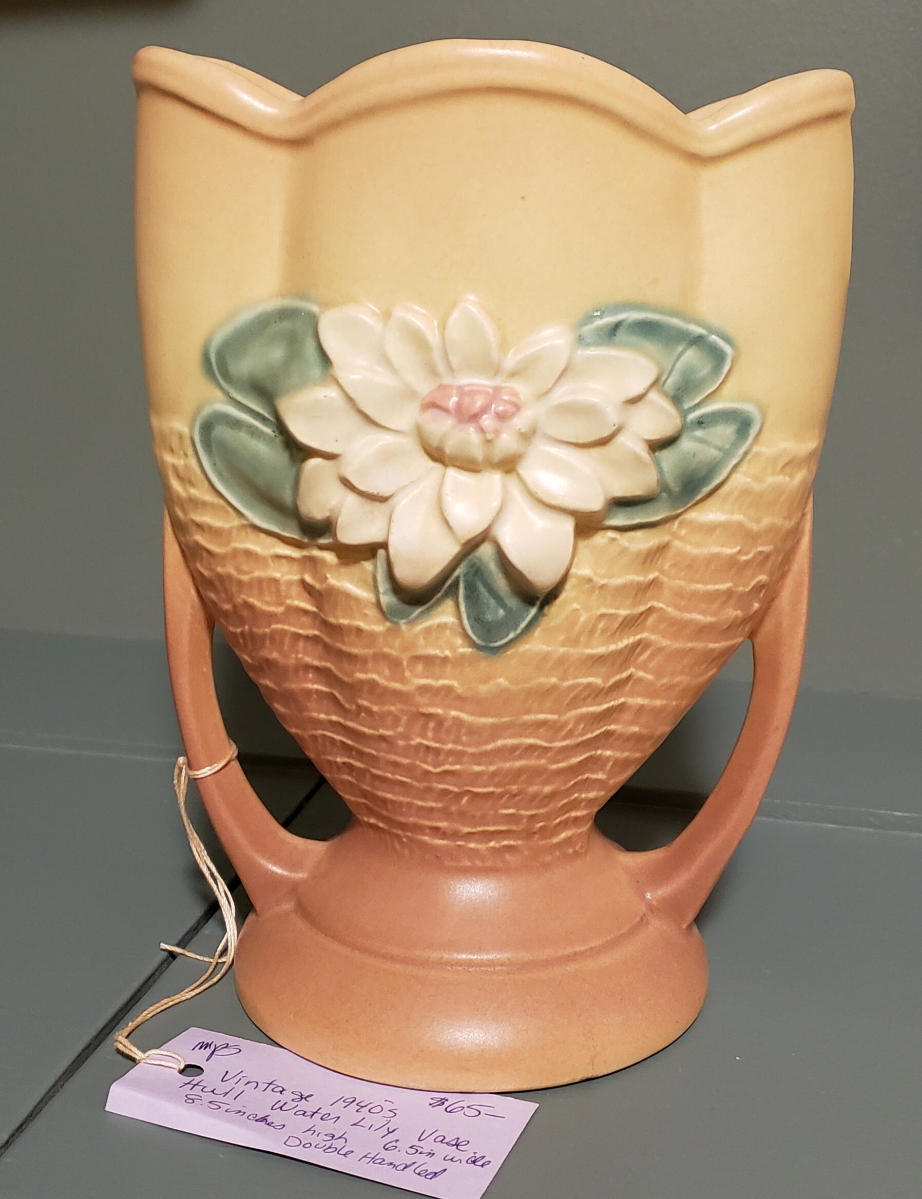 Hull of a Deal With Vintage Hull Waterlily Double Handled Vase - Etsy