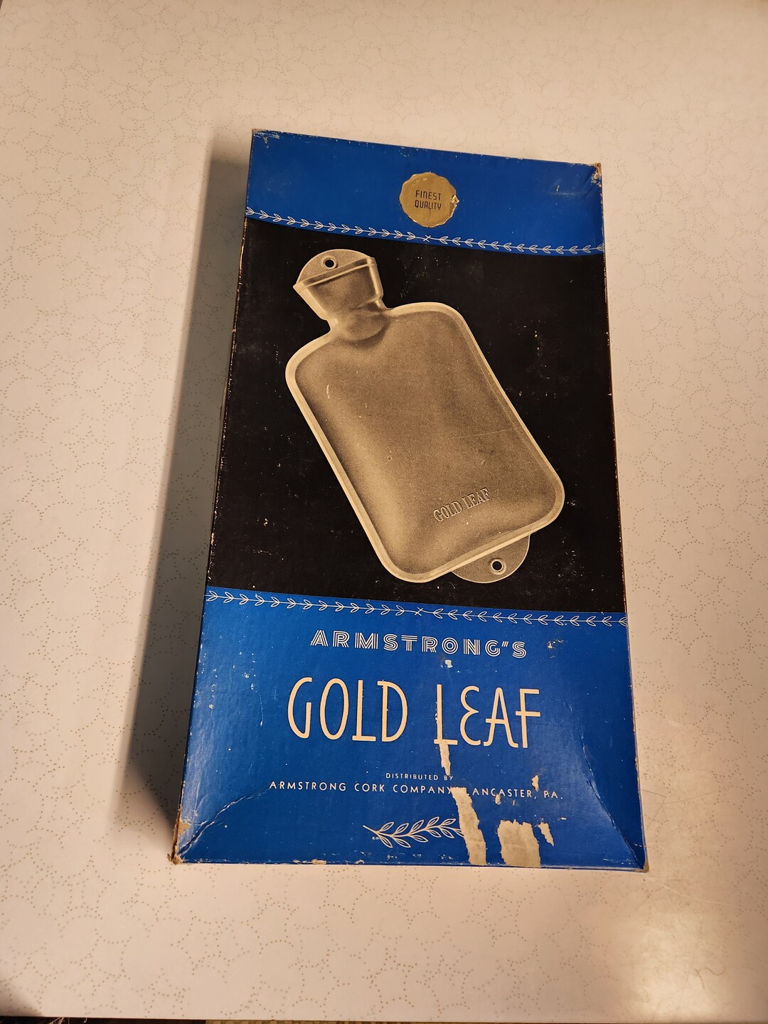 Hot Water Bottle Vintage 50s in Original Gold Leaf Box Armstrong's - Etsy