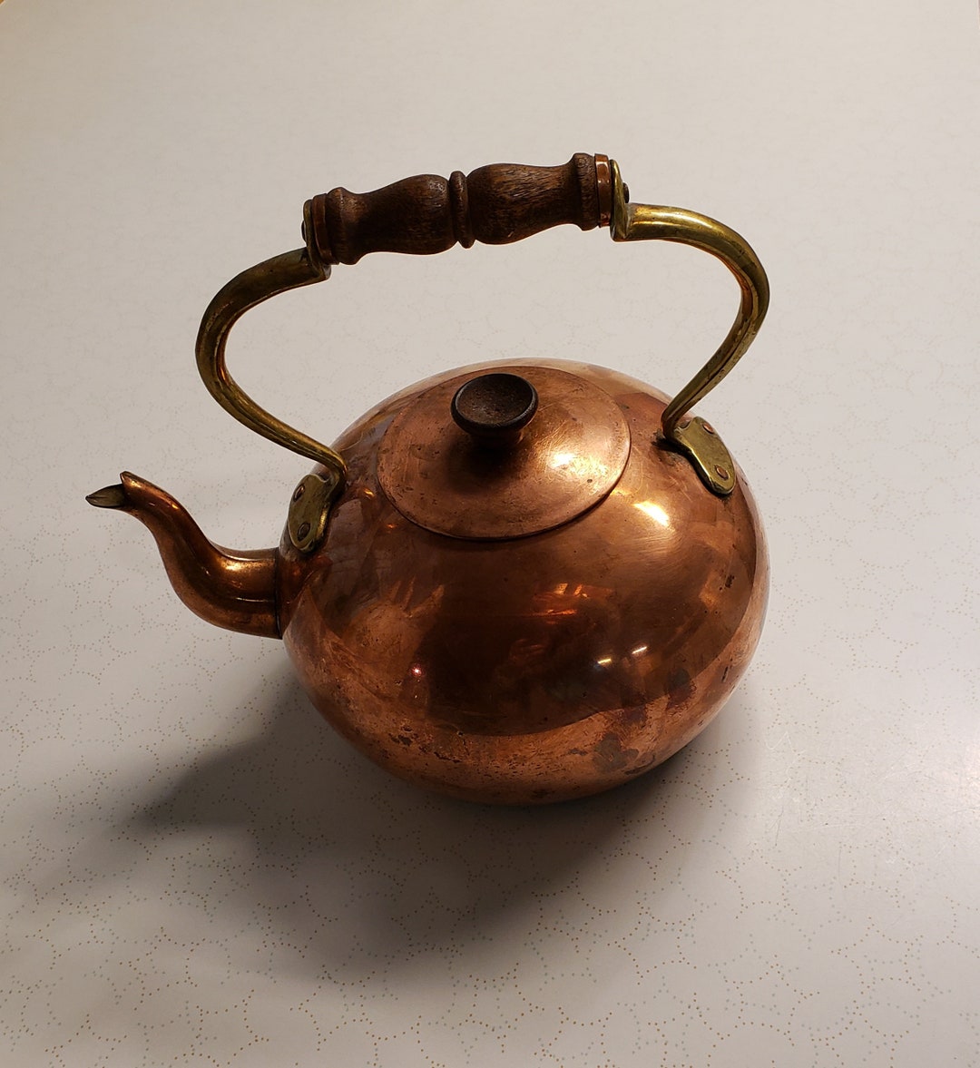 Tea for Two With Vintage Tagus Style 55 Copper Teapot Made in Portugal ...