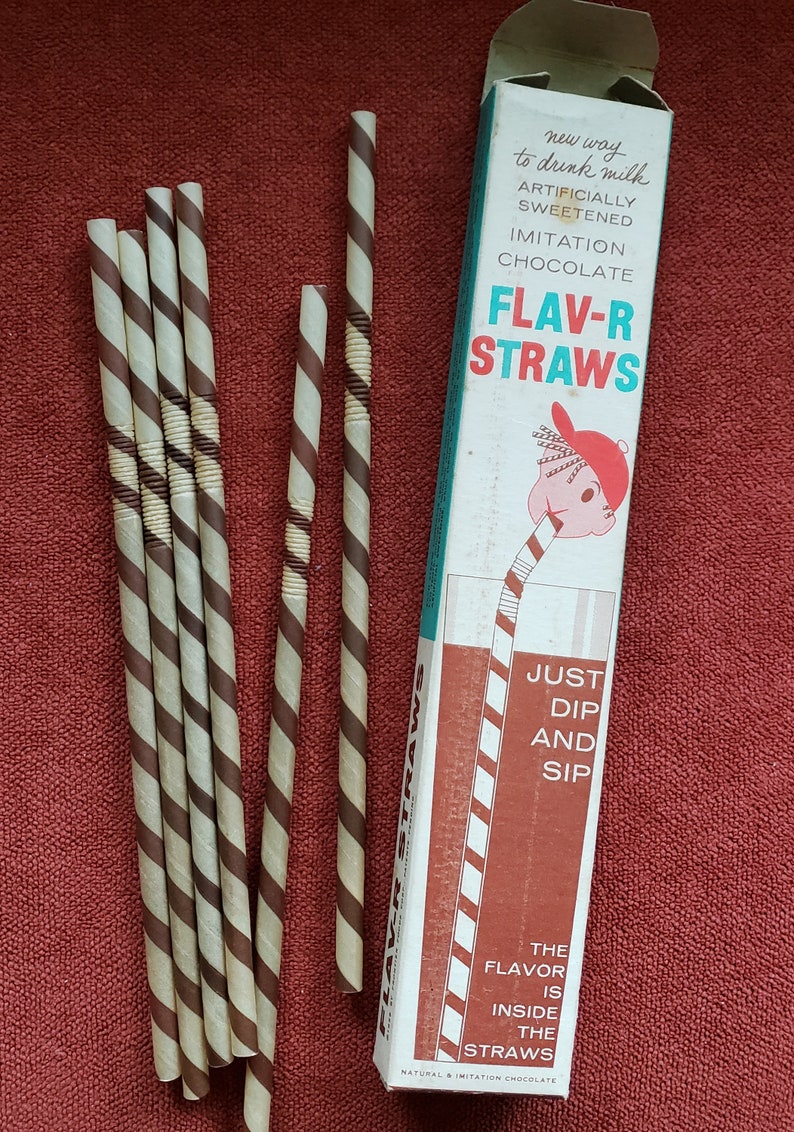Rare millésime Sip a Chocolate Flav-r Straw de la boîte | Etsy