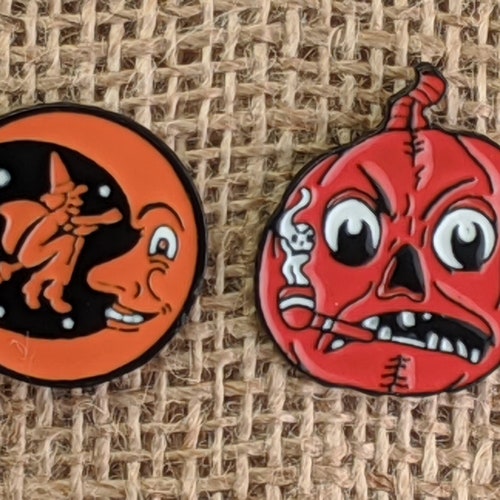 Vintage Witches Pin Vintage Inspired Halloween Pin Halloween | Etsy