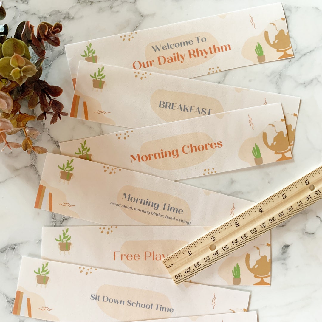 Our Daily Rhythm Homeschool Schedule Digital Download - Etsy