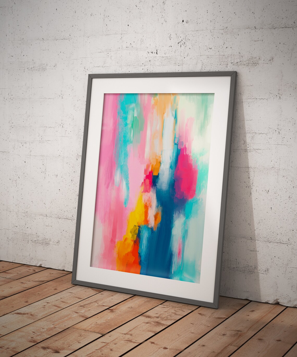 Colorful Abstract Art Poster Print Contemporary Wall Art | Etsy