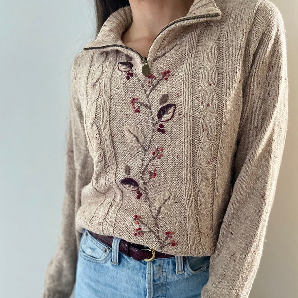 Embroidered Sweater - Etsy