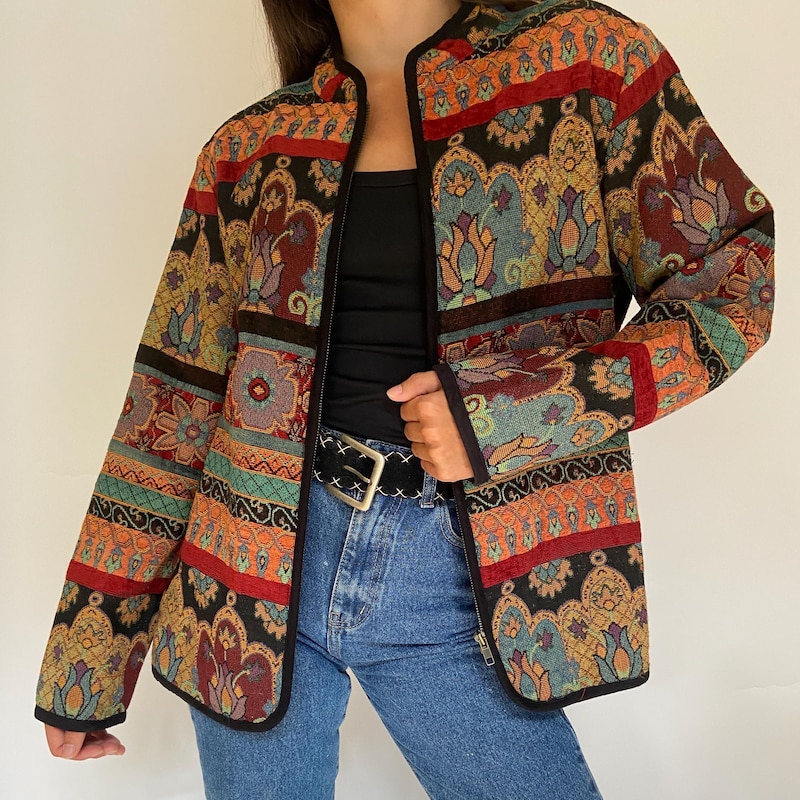 Tapestry Jacket - Etsy UK