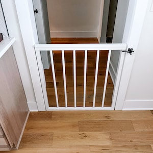 Custom Spindle Wooden Gate | Baby Gate | Stairway Gate| White Wooden ...