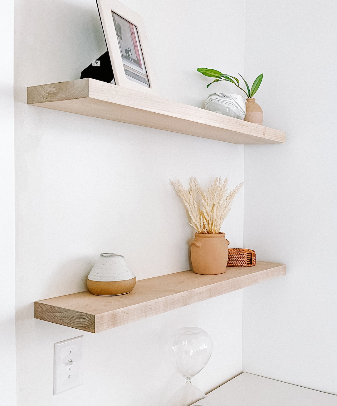 Floating Shelves | Maple Floating Shelves | Kitchen Floating Shelves ...