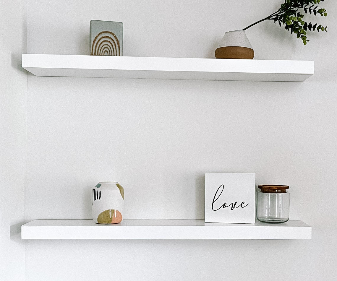 White Floating Shelves White Shelf floating Shelves - Etsy
