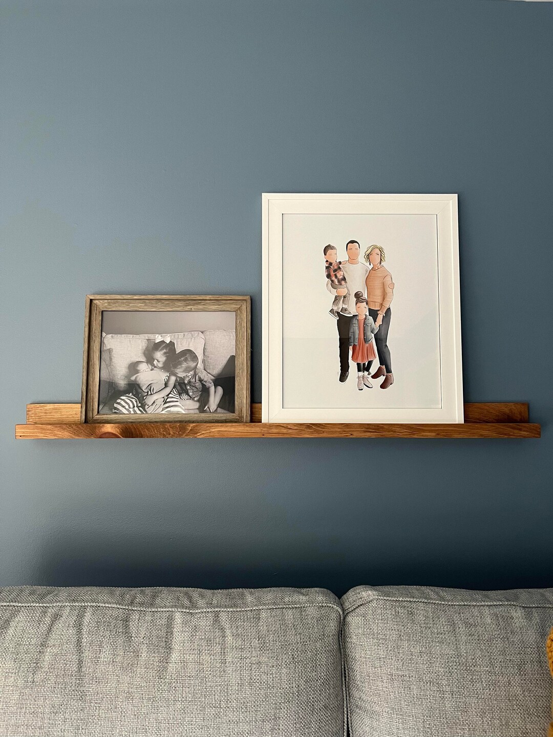 Picture Ledge Shelf Photo Ledge Easy to Install Floating - Etsy